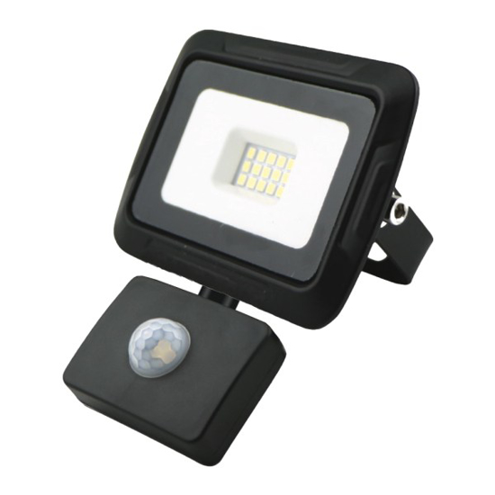 BREMEN LED prožektorius su judesio davikliu 10W, 4000K, IP65, 80lm/W ...